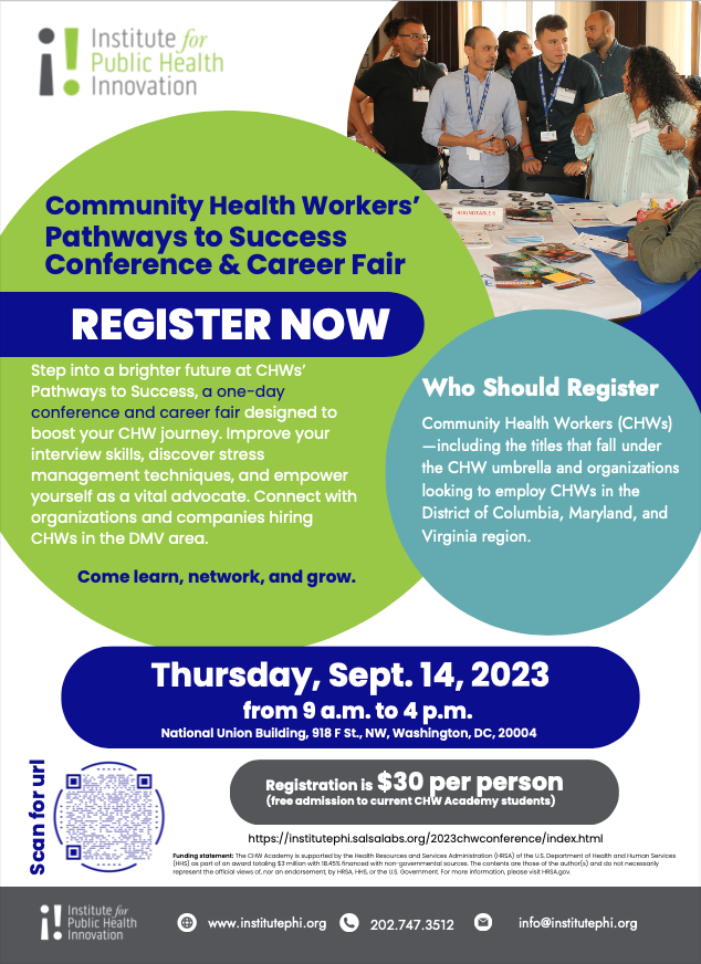 Community Health Workers’ Pathways to Success: 9/14/2023 - Institute ...