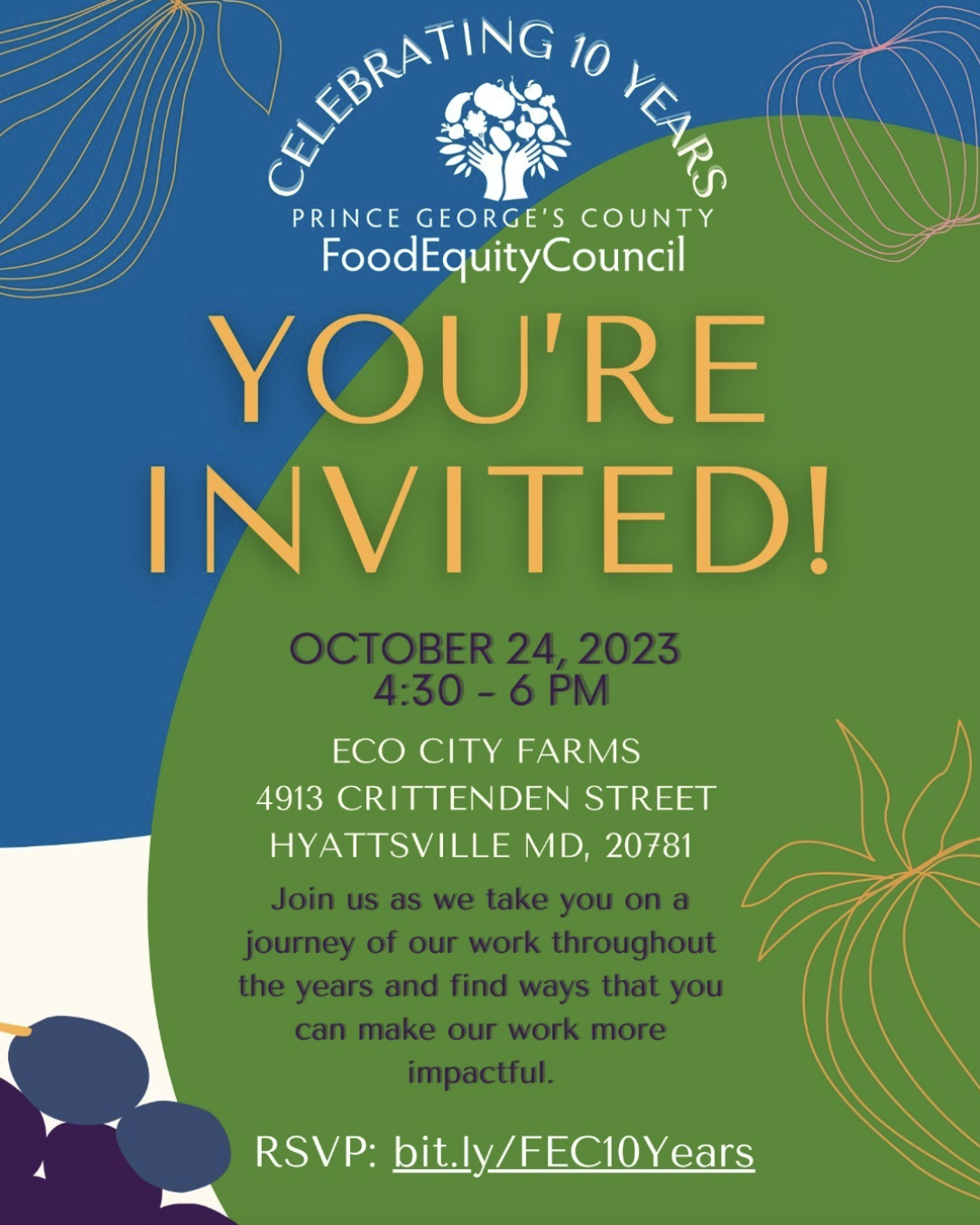 Prince George’s Food Equity Council 10-Year Celebration: 10/24/2023 ...