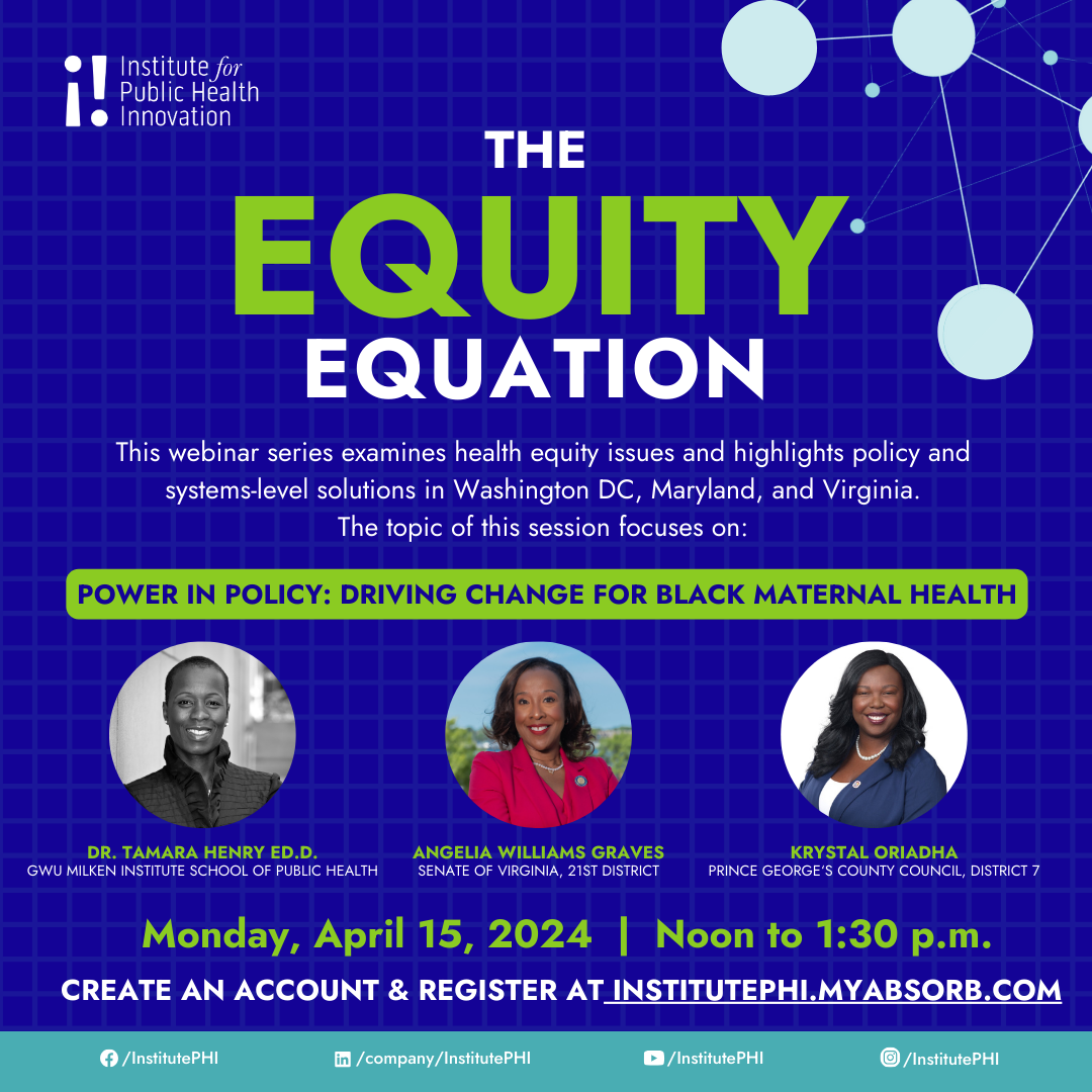 The Equity Equation – Second Session - Institute for Public Health ...
